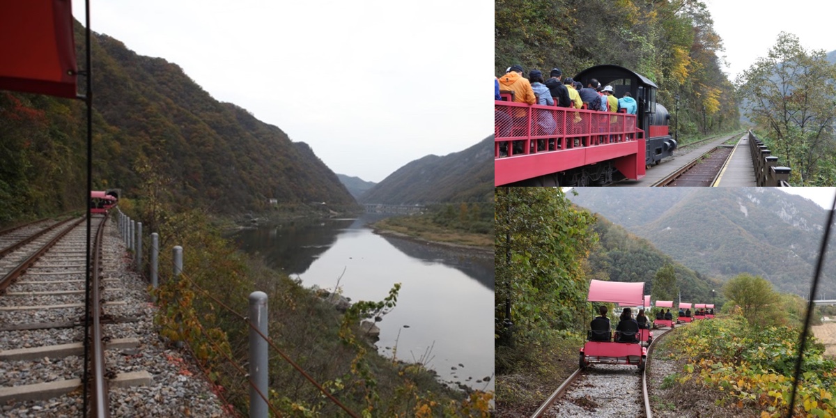 How come our friends took the different GANGCHON RAIL BIKE? - KOREA ...